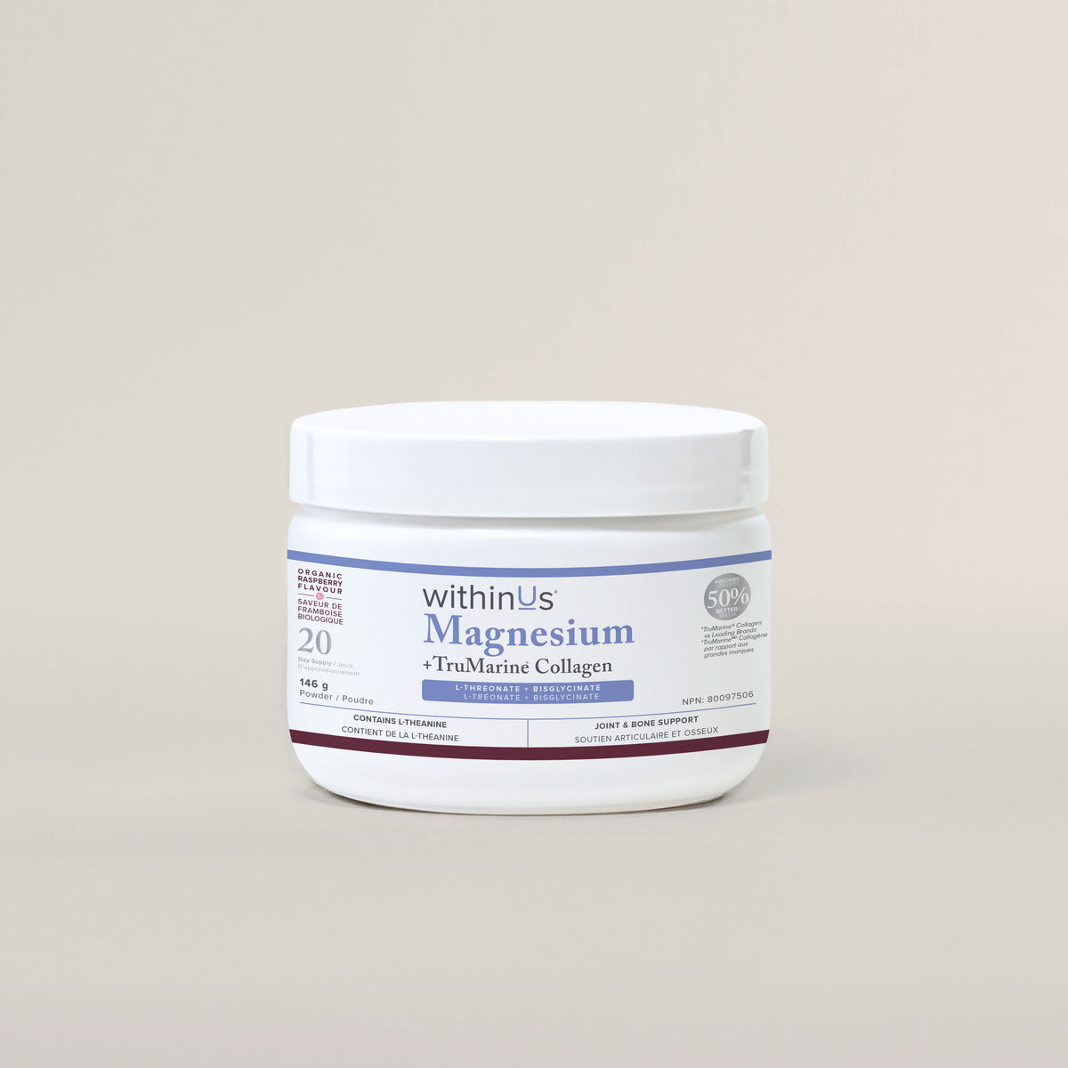 WithinUs: Magnesium L-Threonate + TruMarine® Collagen Jar – Jilly Box